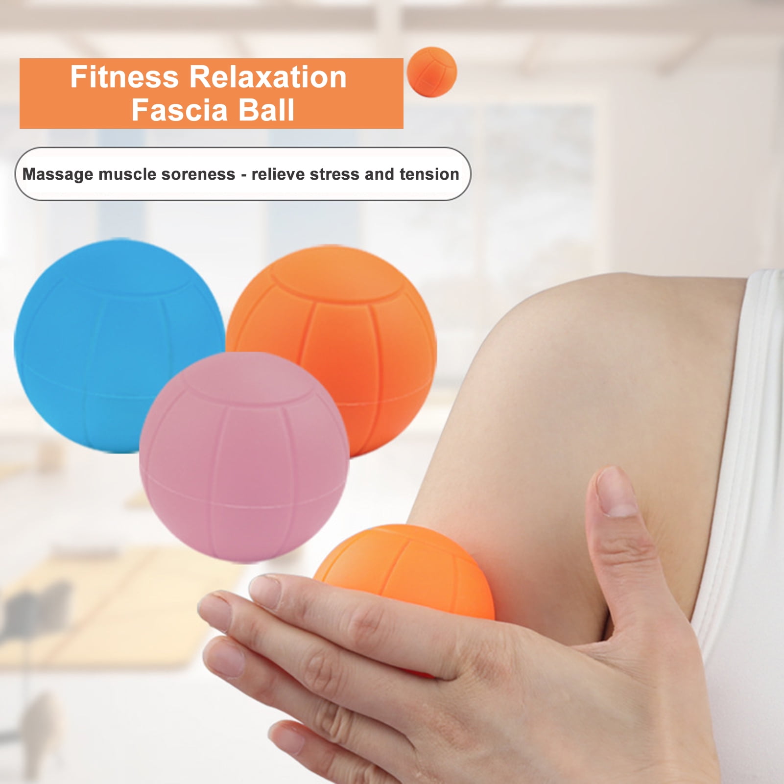 Foot Massager Massage Ball - Body Fascia Muscle Relaxation, Legs Hand ...