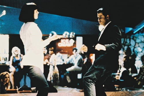 Uma Thurman and John Travolta in Pulp Fiction 24x36 Poster classic ...