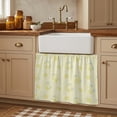 Cartoon Lemons Cabinet Curtain, Summer Fruit Leaf Pastoral Plant Light ...