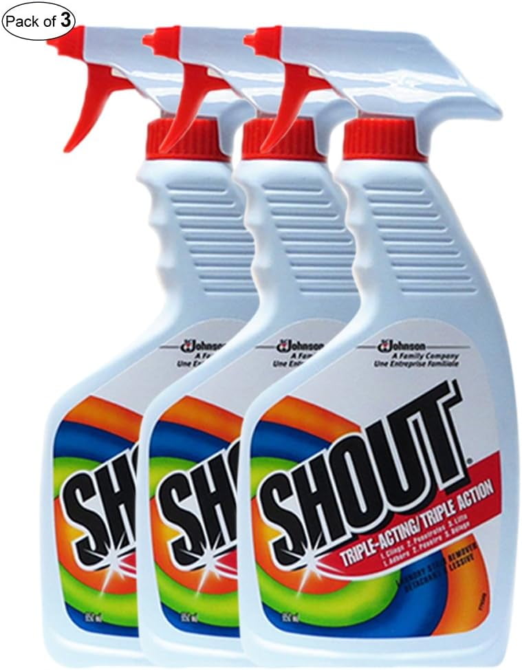 Shout Triple-Acting Laundry Stain Remover (650ml) (Pack of 3) - Walmart.com