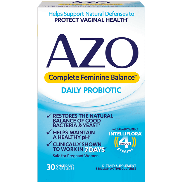 AZO Complete Feminine Balance, Daily Probiotic for Women, Supports ...