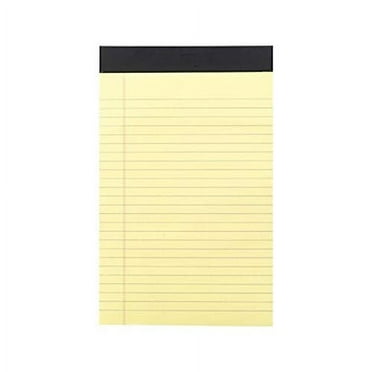 Universal Perforated Ruled Writing Pad, Narrow Rule, 5 x 8, Canary, 50 ...