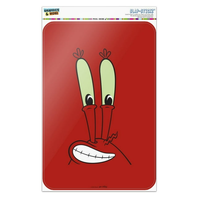 SpongeBob Mr. Krabs Face Home Business Office Sign - Walmart.com