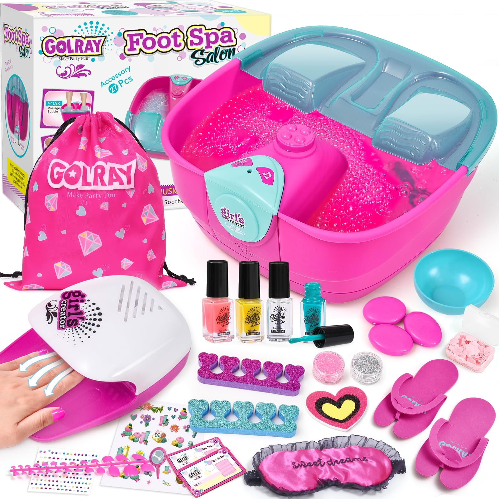 Click here for Golray Kid Foot Spa & Nail Kit  Girl Gift For 5 6... prices