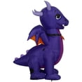 Airblown Yard Inflatables Halloween Light Baby Purple Dragon SM ...