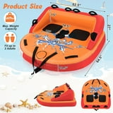 Topcobe 2 Person Water Sport Inflatable Towable Tubes for Boating ...