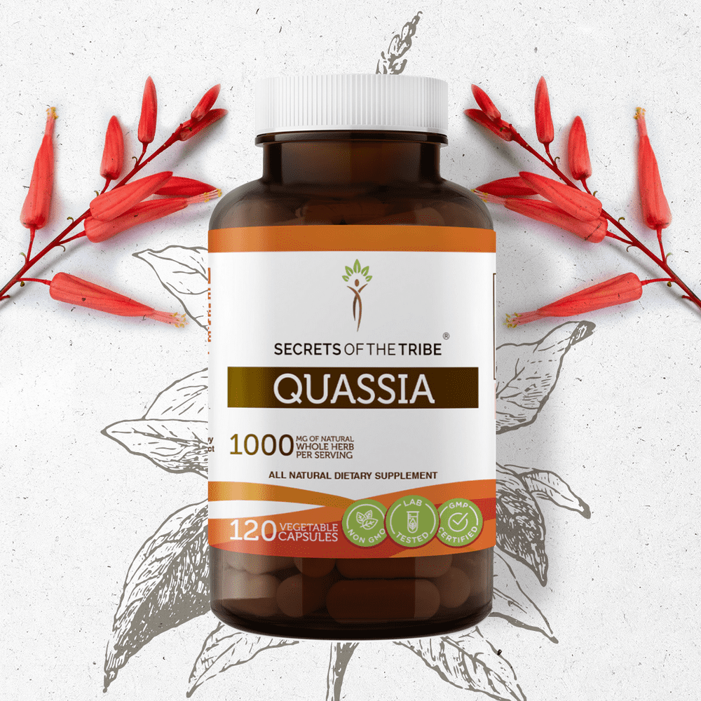Secrets of the Tribe Quassia 120 Capsules, 500 mg, Wildcrafted Quassia ...
