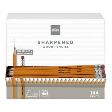 Wood-Cased #2 Pencils, Pre-sharpened, HB Lead Bulk Box, 150 Count ...