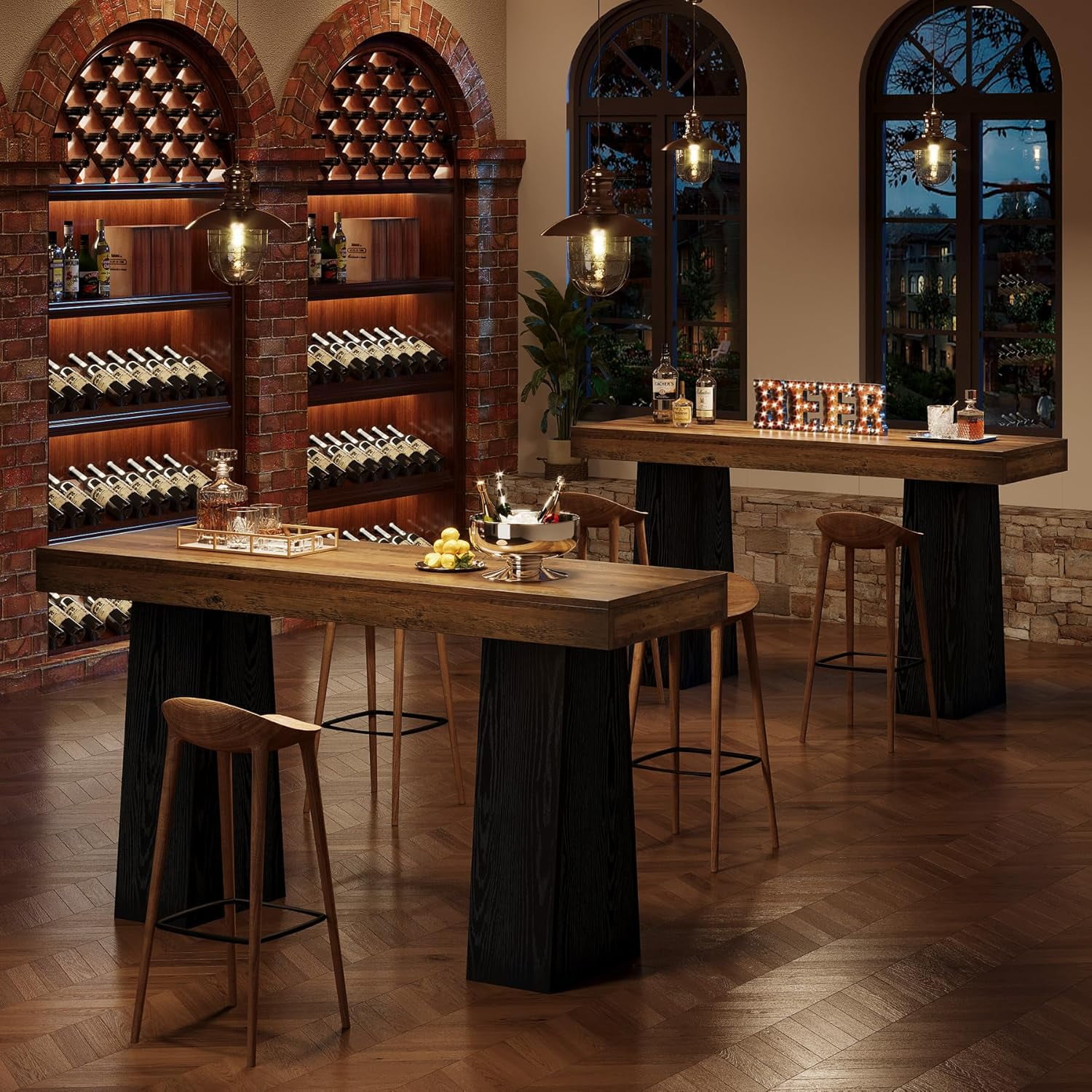 Click here for Tribesigns 63-Inch Bar Height Table  Rectangular W... prices