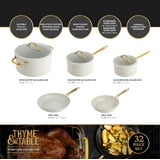 Thyme and Table 32 Piece Nonstick Steel Cookware Set, Cast Stainless Steel - Walmart.com