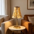 Vintage Crystal Touch Table Lamp, Rechargeable Ambient Metal Night ...