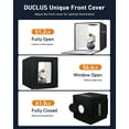 DUCLUS Light Box 12x12 inch LED Photography Studio with Dimmable Lights ...