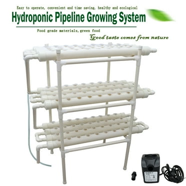 INTBUYING Hydroponic Plant Site Grow Kit 88 Holes Ladder Type Vegetable ...