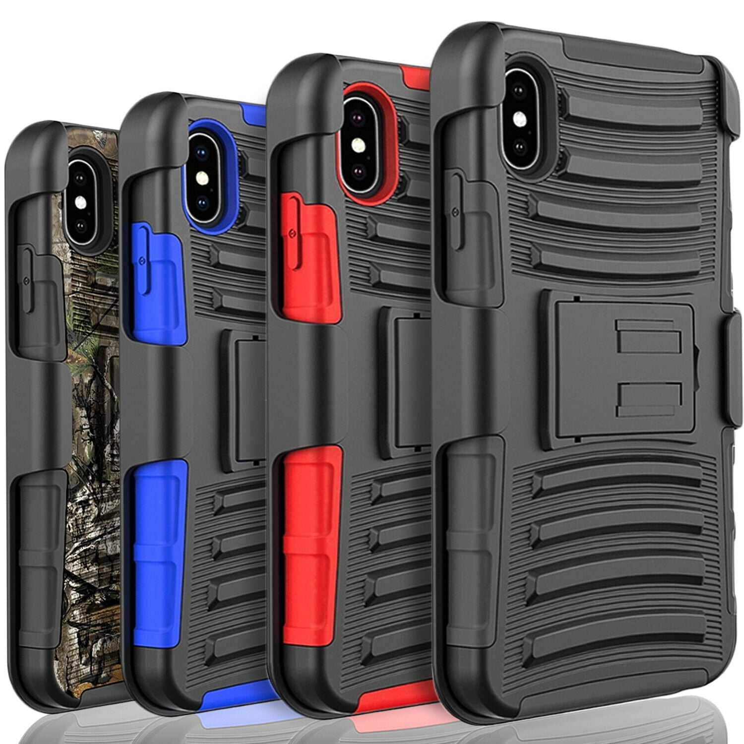 iPhone XS Max Phone Case, Dual Layers [Combo Holster] And Built-In ...