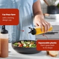 6 Pack Squeeze Bottles for Sauces & Liquids - 12 Oz Easy Pour, Leak ...