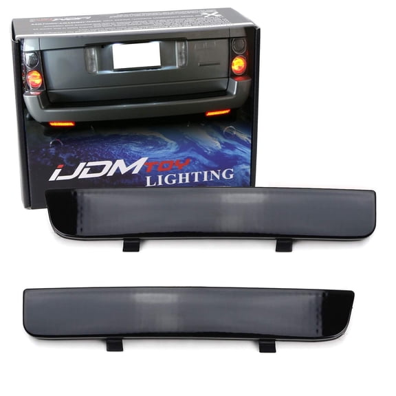 Smoked Lens 24-SMD LED Bumper Reflector Lights For Tesla Model 3 ...