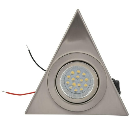 1pc Cabinet Triangle Led Light Stainless Steel Downlight Warm White ...