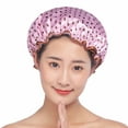 Qicasul Shower Cap For Women With Most Hair Lengths And Thicknesses