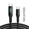 100W Digital Display Double Type C Charging Cable Widely Used For ...