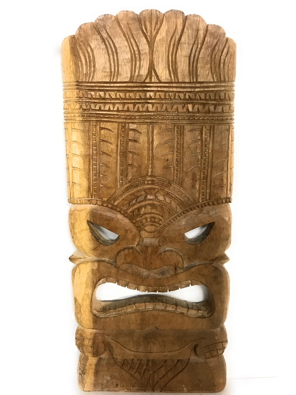 Tiki Mask Ocean Tiki God 20" - Hand Carved | #yda1100650 - Walmart.com