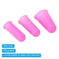 Uxcell Rubber Finger Tips Silicone Thumb Fingertip Protector Cover ...