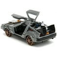 DeLorean DMC (Time Machine) Brushed Metal Train Wheel Version "Back to ...