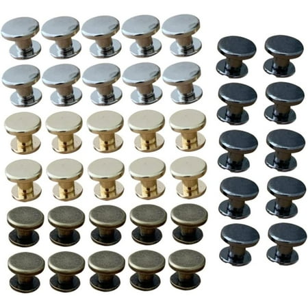 Screw Rivets For Leather,Leather Rivet Kit Double Cap Belt Rivets Screw ...