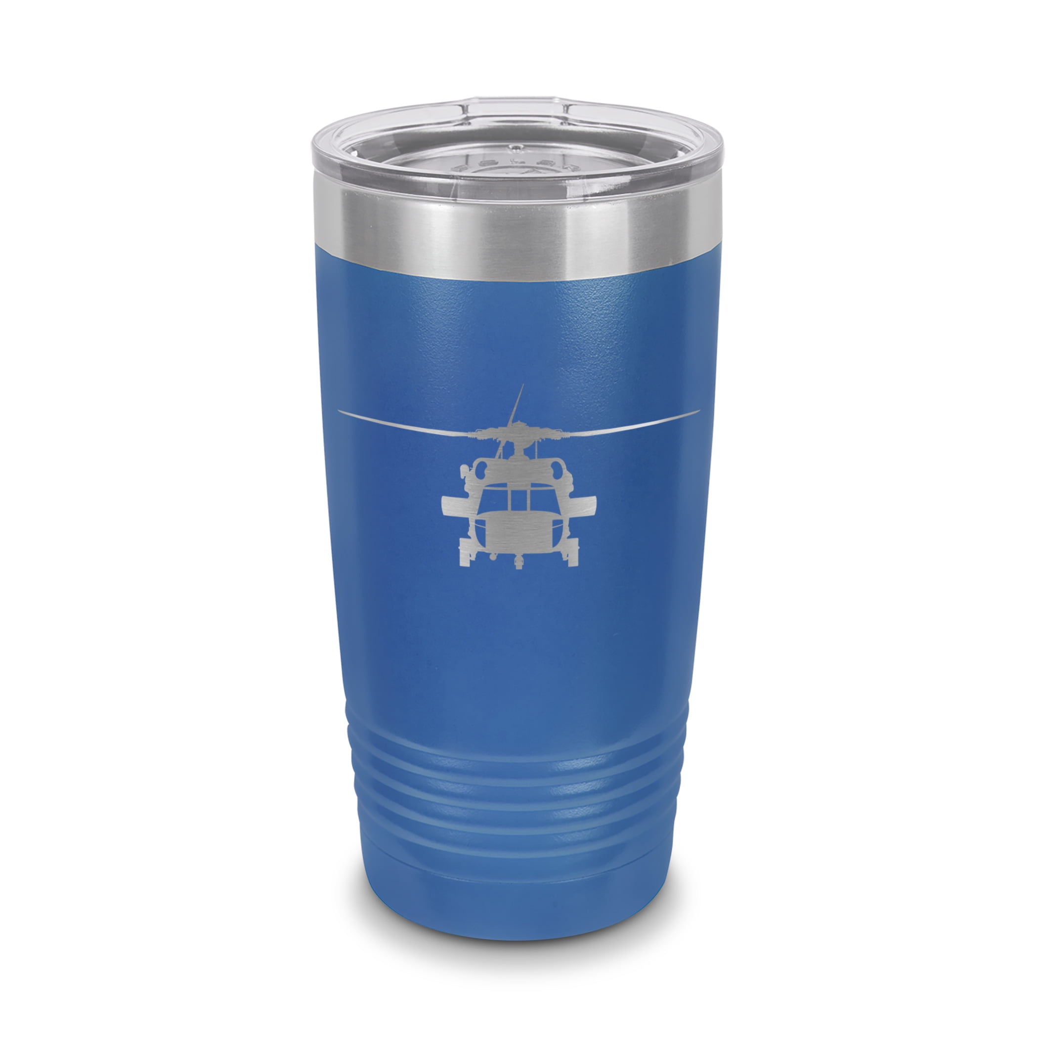 Mh 60s Knighthawk Tumbler 20 Oz Laser Engraved W Clear Lid Polar