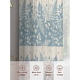 Beige Blue Botanical Sheer Curtains for Living Room Bedroom Farmhouse ...