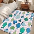 Pink Fishes Kitchen Runner Rug 2.7x5 Washable Runners for Hallway Non ...