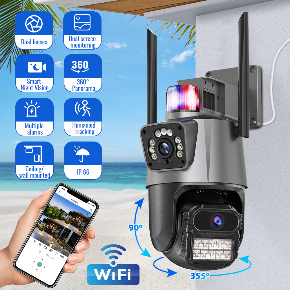 Security Camera 1080P HD, MDHAND Wi-Fi Surveillance CCTV Camera with ...