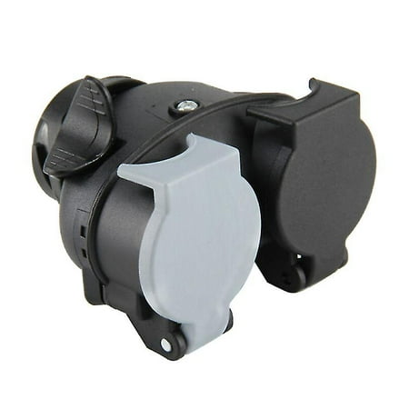 12v 13 To 7 Pin Round Trailer Plug Socket Adapter Wiring Connector For ...