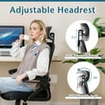 Costway Ergonomic Office Chair with Adjustable Lumbar Support Rocking ...