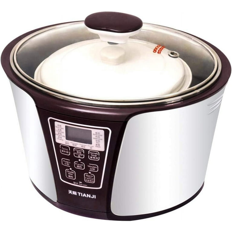 Slow Cooker With Timer Ceramic Steam Soup Bird Nest Pot With Lid/Bird ...
