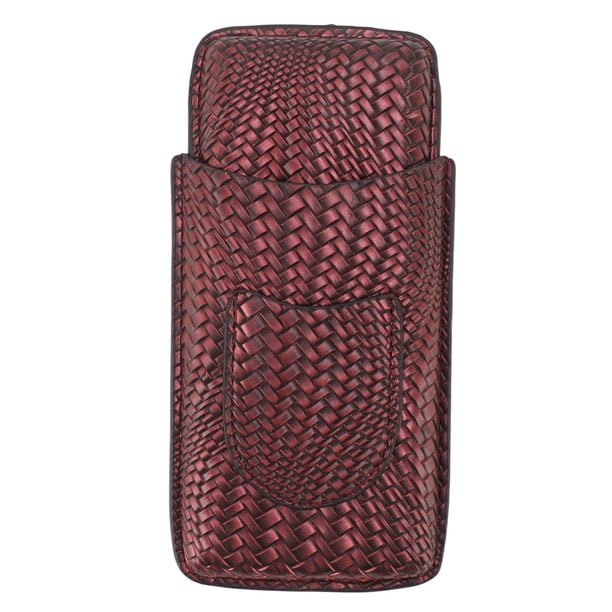 Finger Leather Cigar Case,3 Finger Cigar Case Portable Leather Cigar ...