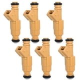 6Pcs Fuel Injectors 4 Holes for 1989-1998 Jeep Cherokee / 1993-1998 ...