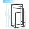 Freestanding Towel Racks for Bathroom 3 Tier Towel Drying Rack Standing ...