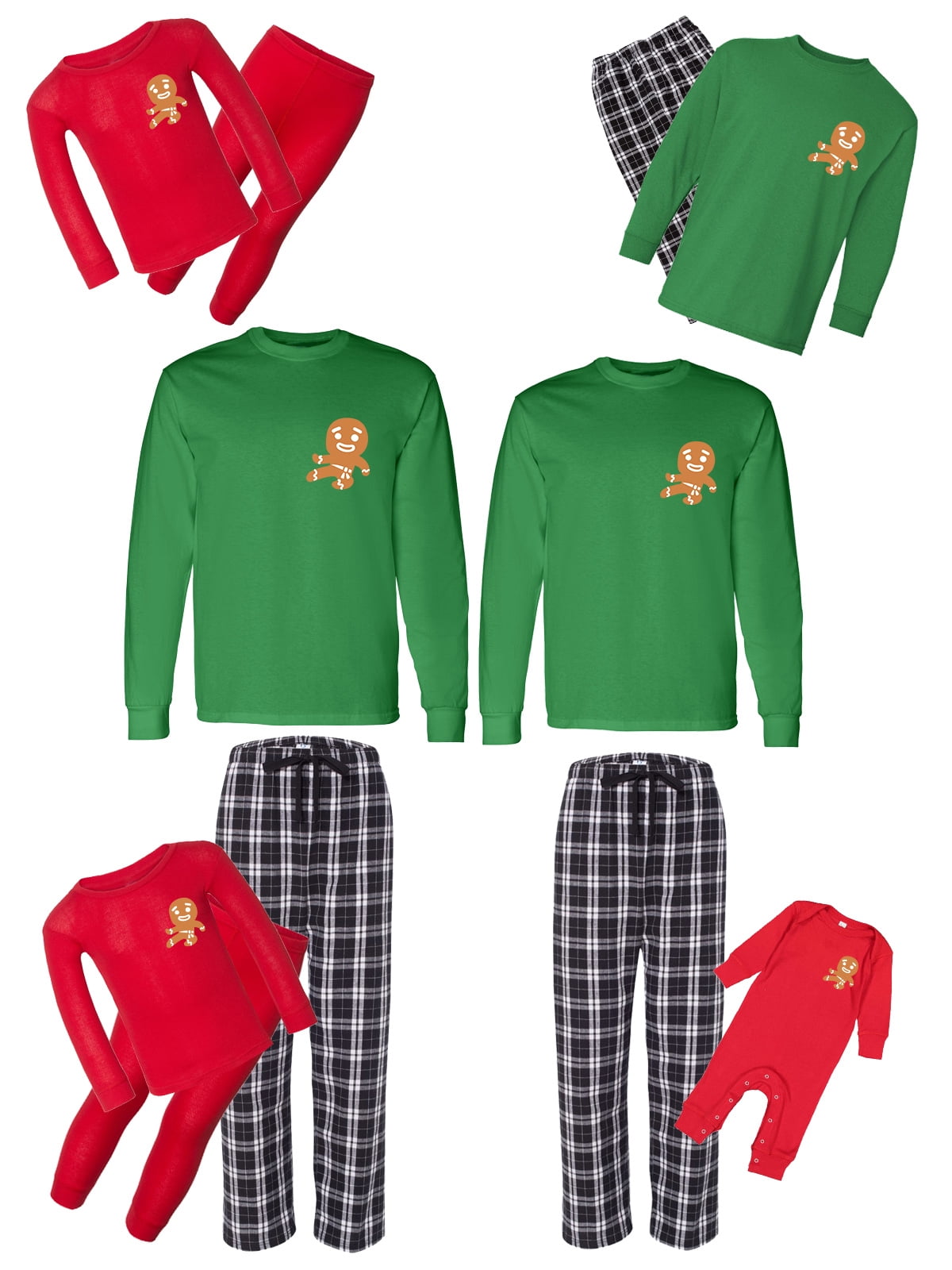 Awkward Styles Christmas Matching Pajamas Set Gingerbread Ninja Family ...