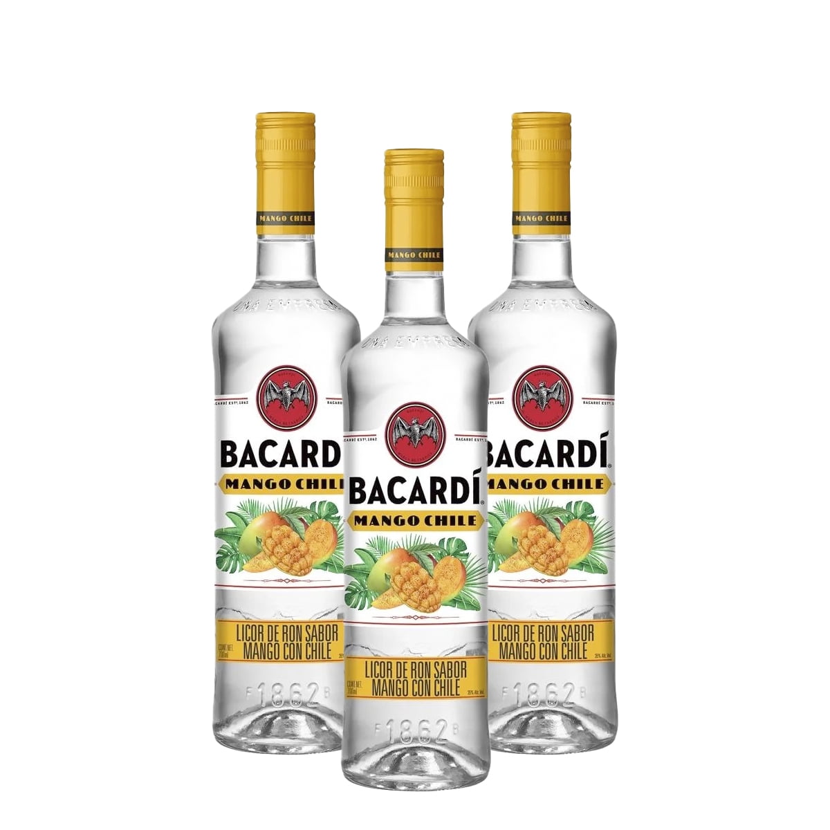 PACK DE 3 RON BACARDI MANGO CON CHILE 700ML | Walmart en línea