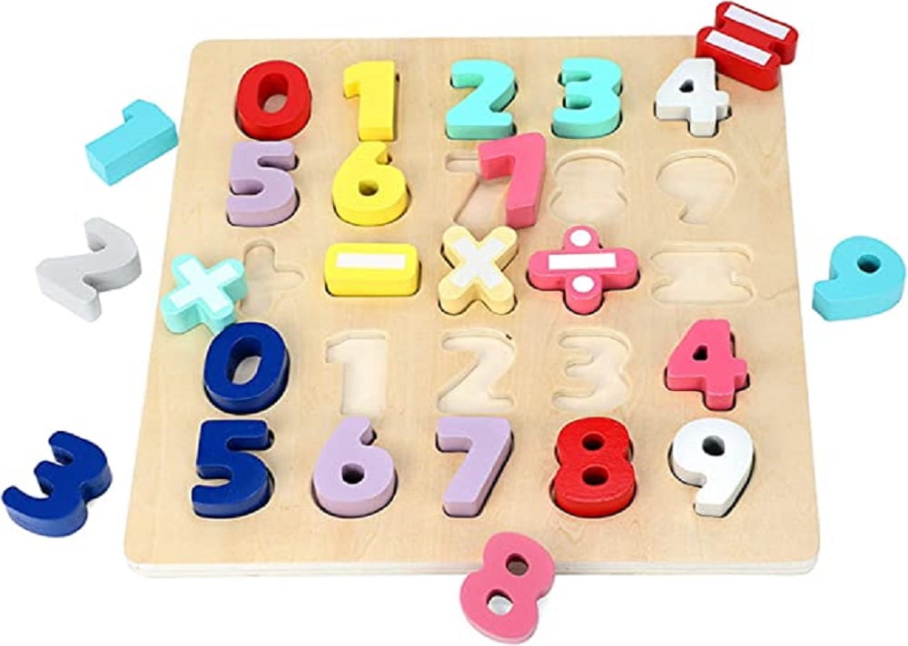 Leo & Friends Mathematics & Counting Toys Wooden Math Puzzle - Walmart.com