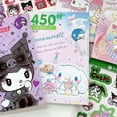 450Pcs Sanrio Kuromi Hello Kitty Sticker Book My Melody Goo Card ...