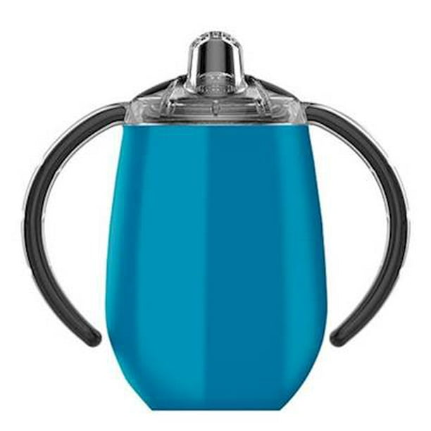 BEACH BLUE Sippy Cup 9oz Double Walled Vacuum Insulated Stainless Steel ...