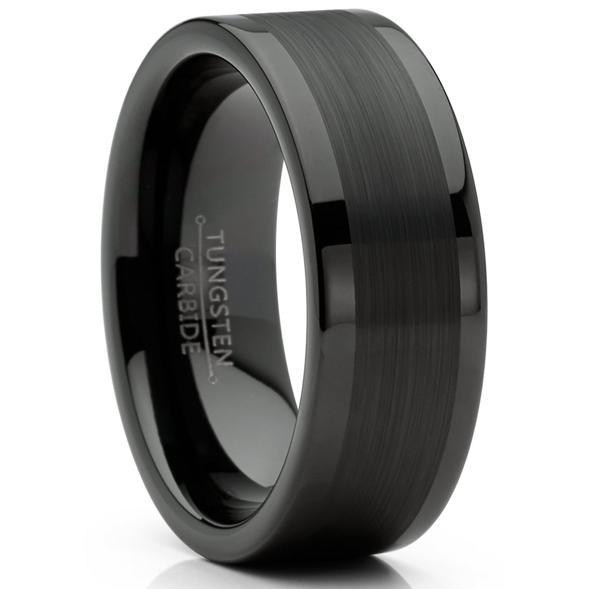 Click here for Metal Masters Co. Mens Tungsten Ring Black Wedding... prices