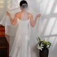 Aellinatey Cathedral Length Veils with Pearls Accented Double Layer ...
