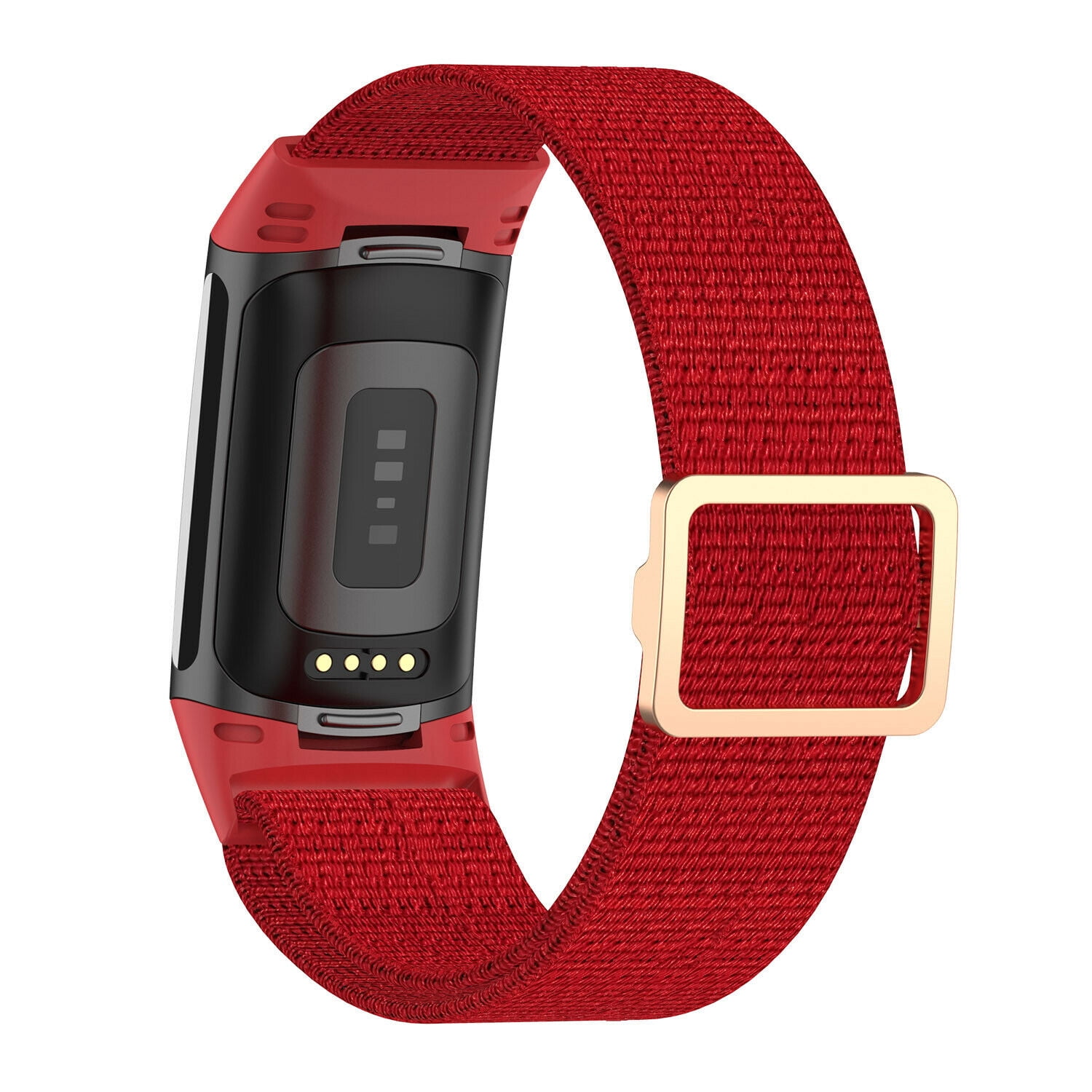 FIEWESEY Compatible For Fitbit Charge 5 Bands Nylon Strap Elastic Loop