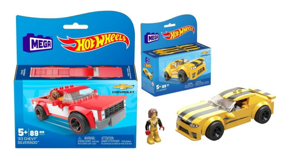 Bundle of 2 |Mega Hot Wheels Real Racecar Building Set (’83 Chevy ...
