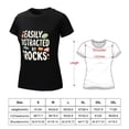Easily Distracted By Rocks Women’s Short Sleeve Cotton T-Shirt HD ...