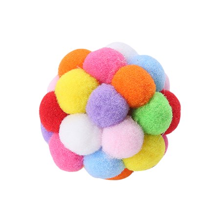 Peggybuy Handmade Bell Kitten Ball Toys Interactive Game Ball Toy for ...