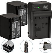 BM Premium 2 Pack of NP-FV50A High Capacity Batteries and Battery Charger for Sony Handycam ...