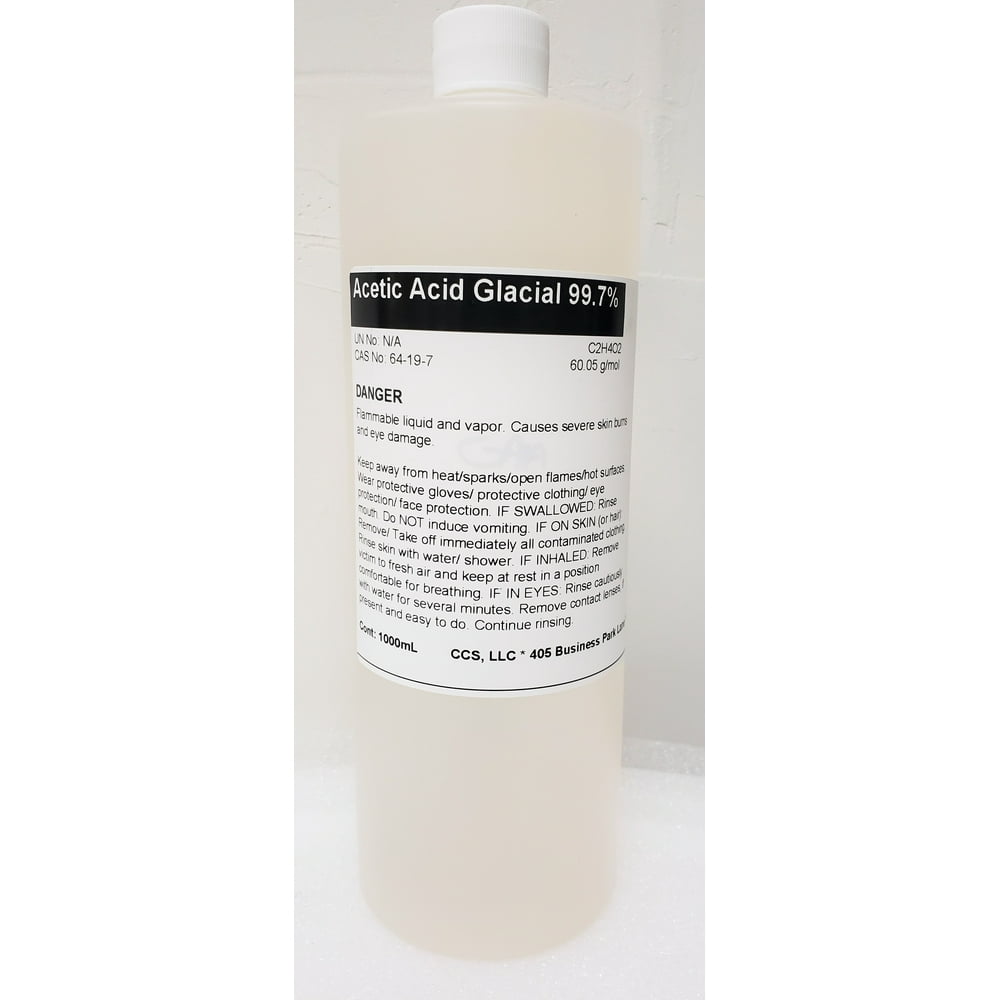 Acetic Acid Glacial 1000ml - Walmart.com - Walmart.com